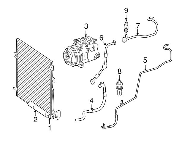 Genuine Mercedes 1648300160 AC Compressor - Mercedes