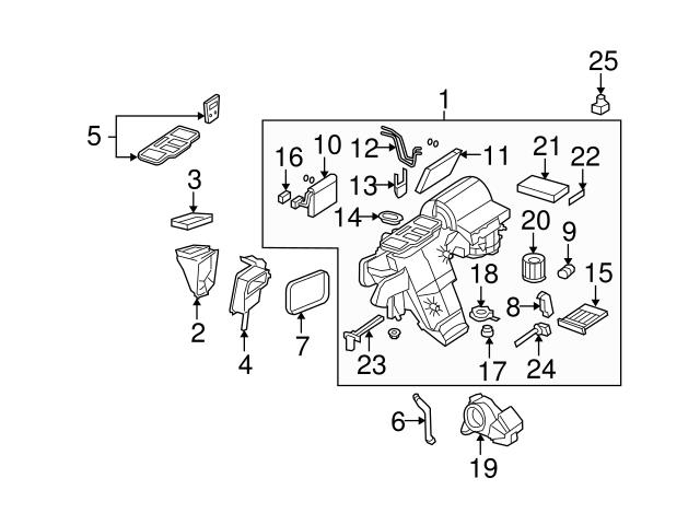 Genuine Mercedes 1648300453 Cabin Air Intake Duct - Mercedes