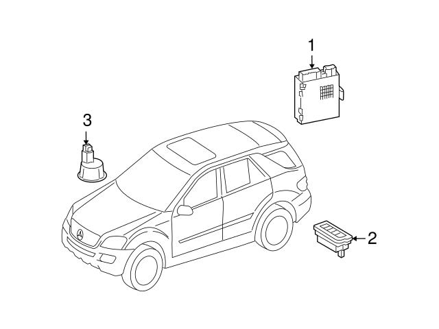 Genuine Mercedes 1648702726 Liftgate Control Module - Mercedes ...