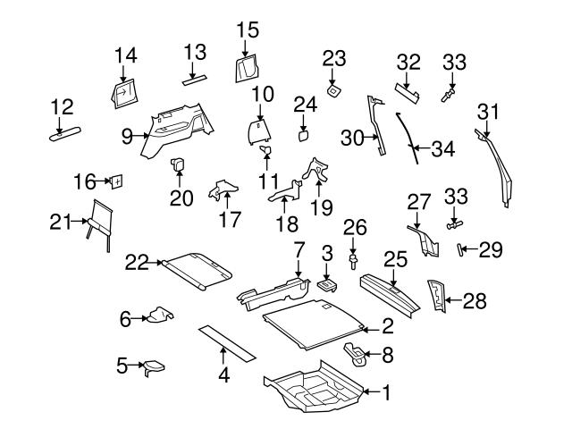 Genuine Mercedes 1648706610 Liftgate Object Sensor; Right - Mercedes