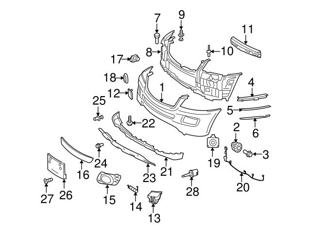 Genuine Mercedes 1648802024 Fog Light Trim; Front Right - Mercedes