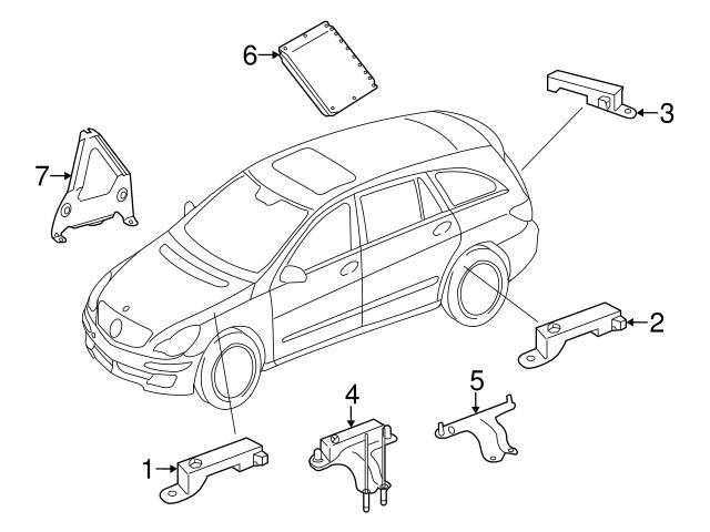 Genuine Mercedes 1649008401 Anti-Theft Alarm Control Unit - Mercedes ...