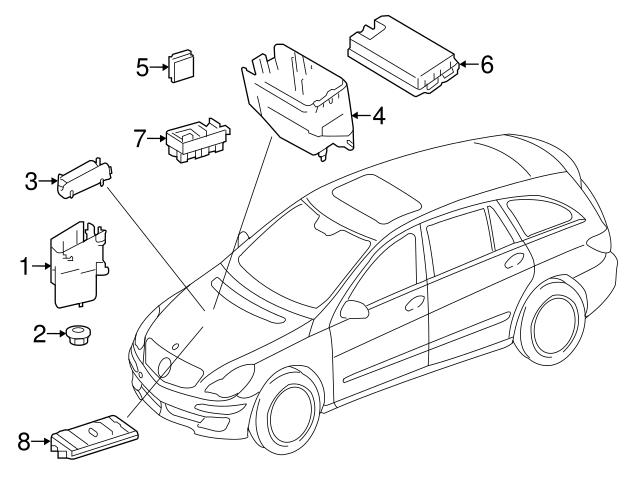 Genuine Mercedes 1649820223 Relay Box - Mercedes | 1645403772