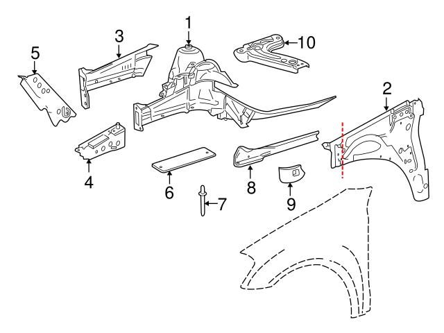 Genuine Mercedes 1649980001 Sunroof Drain Hose Grommet - Mercedes