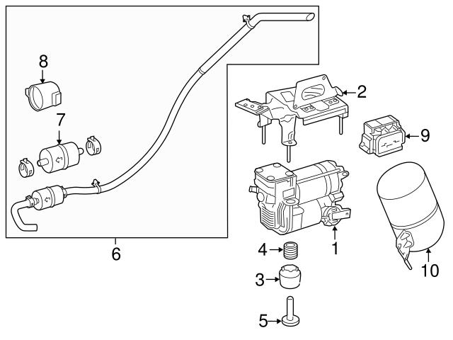 Genuine Mercedes 166320006964 Air Filter Case Assembly - Mercedes ...