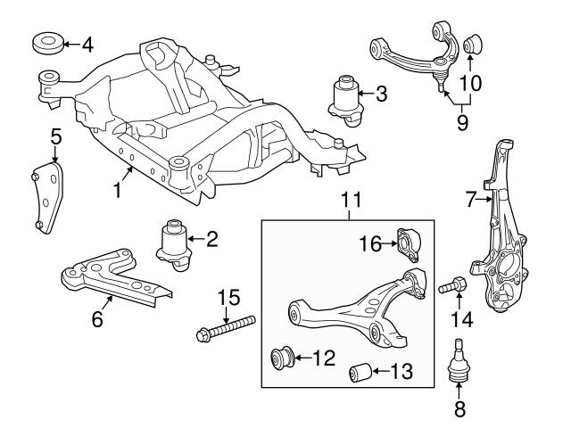 Genuine Mercedes 1663310000 Suspension Subframe Reinforcement Bracket ...