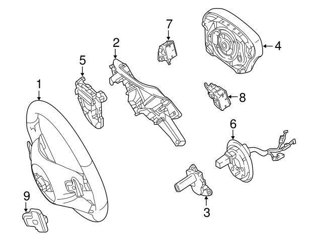 Genuine Mercedes 1664640417 Horn Button - Mercedes