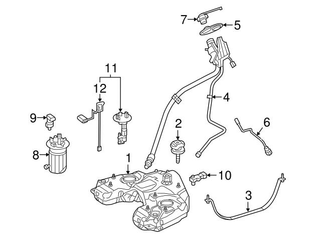 Genuine Mercedes 1664703464 Fuel Tank Vent Hose - Mercedes