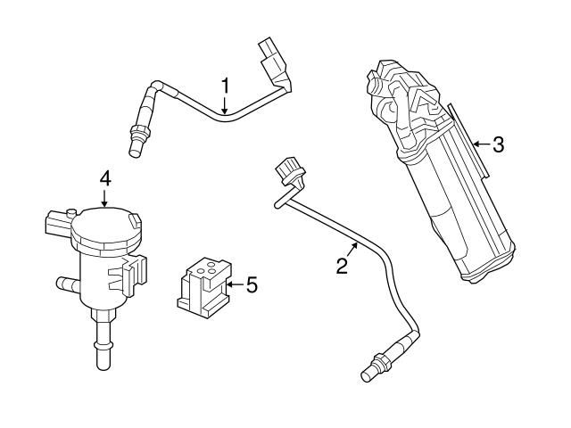 Genuine Mercedes 1664760636 Vapor Canister Purge Solenoid Bracket ...