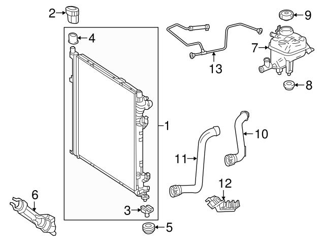 Genuine Mercedes 1665000491 Engine Coolant Overflow Hose - Mercedes
