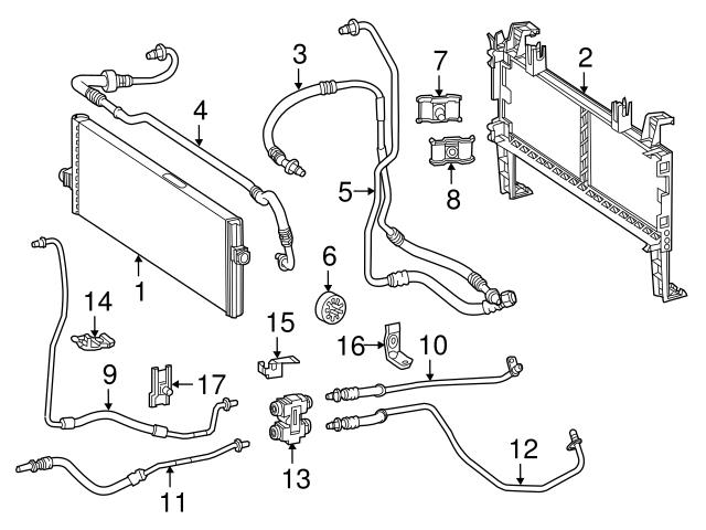 Genuine Mercedes 1665000700 Auto Trans Oil Cooler - Mercedes