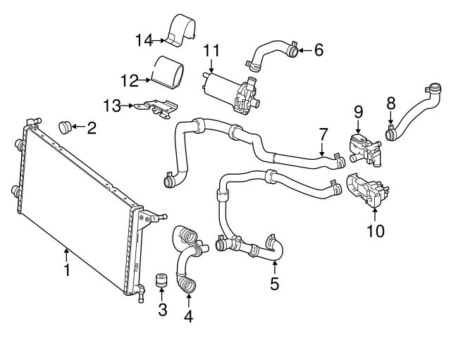 Genuine Mercedes 1665003975 Coolant Hose - Mercedes
