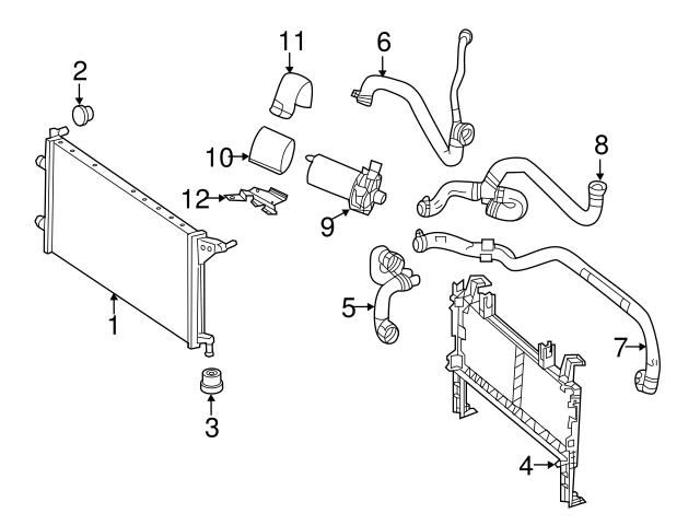 Genuine Mercedes 1665009075 Coolant Hose - Mercedes