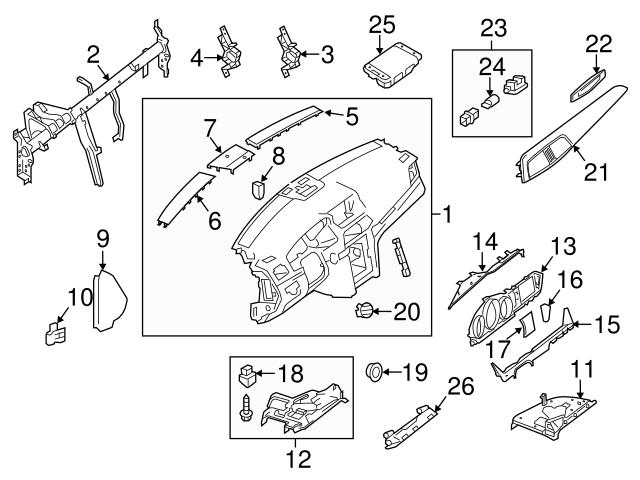 Genuine Mercedes 1666800074 Dash Board Emblem; Dashboard Left/Right ...
