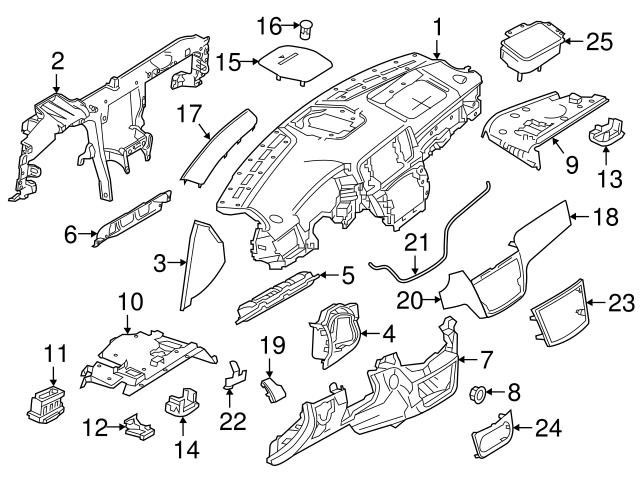 Genuine Mercedes 1666802417 Radio Bezel - Mercedes
