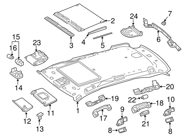 Genuine Mercedes 16668068079051 Dashboard Air Vent; Left - Mercedes