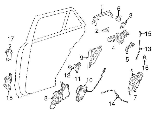 Genuine Mercedes 1667601000 Door Lock Control Unit; Right - Mercedes ...