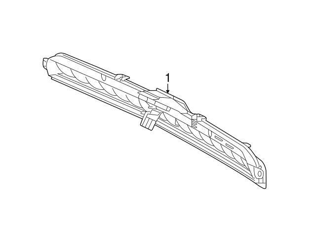 Genuine Mercedes 1668200056 Center High Mount Stop Light; Rear - Mercedes