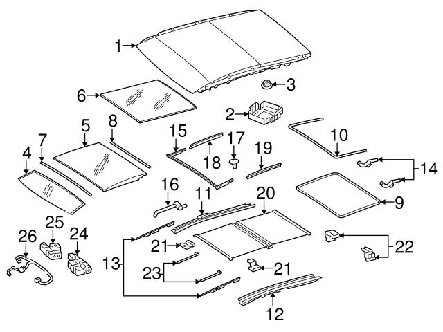 Genuine Mercedes 166820010864 Sunroof Motor - Mercedes | 1668200108