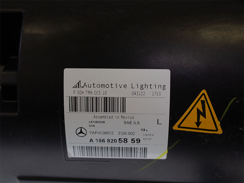 Genuine Mercedes 1668205859, A1668205859 Headlight Assembly; Front Left ...