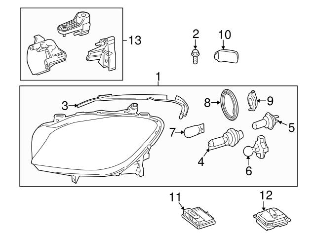 Genuine Mercedes 1668260524 Headlight Bulb Cap; Left Lower - Mercedes