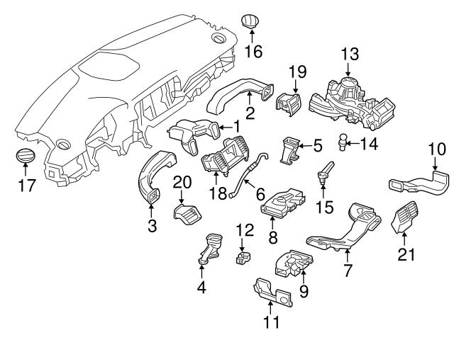 Genuine Mercedes 1699062500 Heater Blend Door Actuator - Mercedes