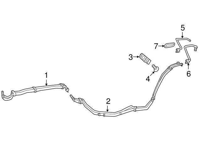 Genuine Mercedes 1668306015 Automatic Transmission Cooler Pipe to ...