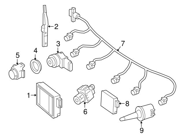 Genuine Mercedes 1668850914 Bumper Cover Bracket; Left, Right - Mercedes