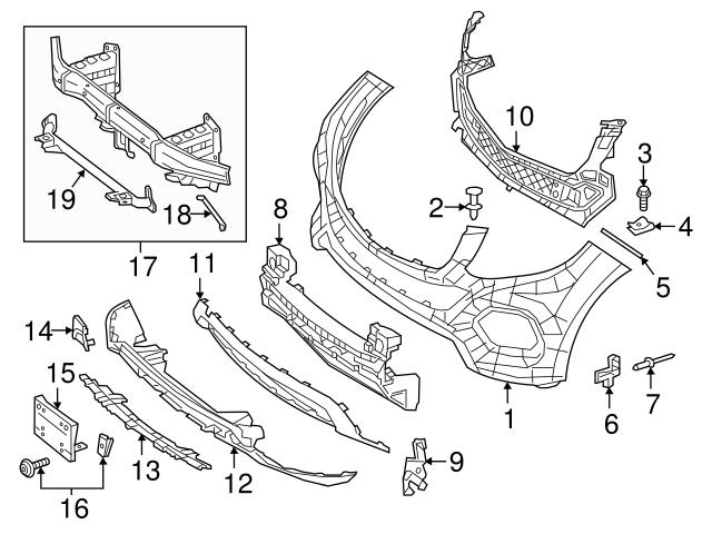 Genuine Mercedes 1668855414 Bumper Cover Bracket; Right - Mercedes