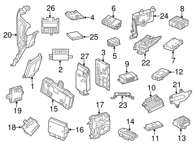 Genuine Mercedes 1669000518 Door Control Module; Front Right - Mercedes ...