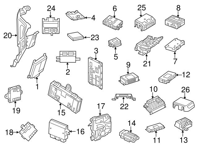 Genuine Mercedes 1669004712 Anti-Theft Alarm Control Unit; Rear ...
