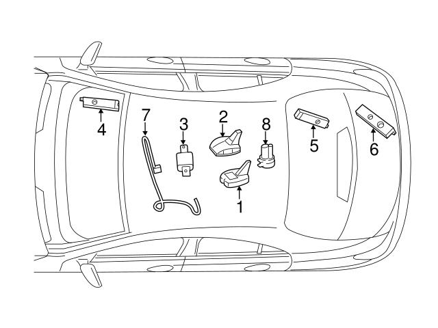 Genuine Mercedes 1669061200 Antenna Amplifier; Left, Right - Mercedes
