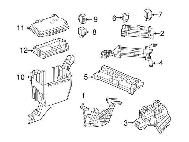 Genuine Mercedes 1669063901 Fuse Holder; Right - Mercedes | 1669062501
