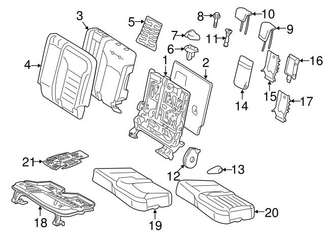 Genuine Mercedes 16692138008Q97 Seat Belt Guide Cap; Left Outer, Left ...