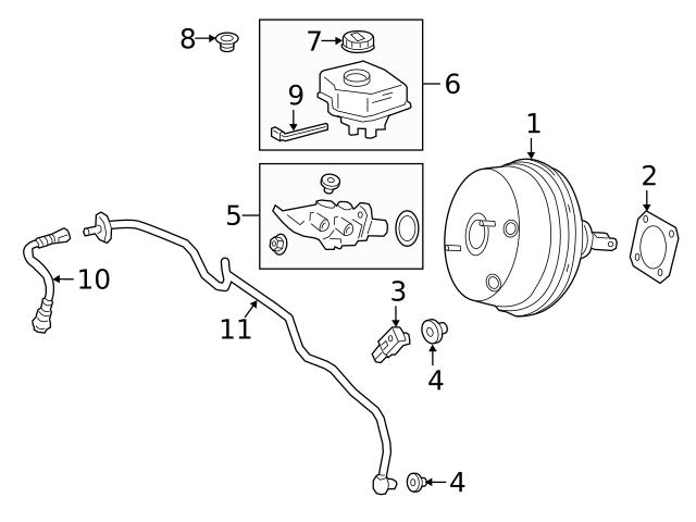 Genuine Mercedes 1674301200 Brake Fluid Reservoir - Mercedes