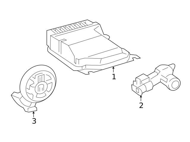 Genuine Mercedes 1679050800 Air Bag Seat Sensor Mat; Left, Right - Mercedes