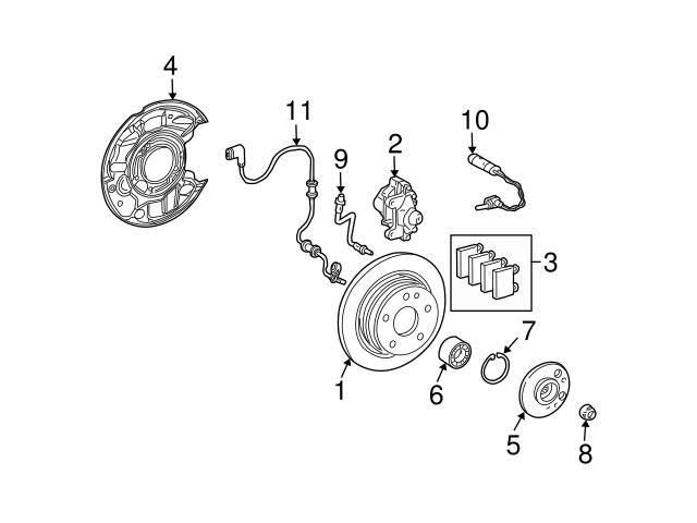 Genuine Mercedes 1714230220 Brake Dust Shield; Right, Rear Right Right ...