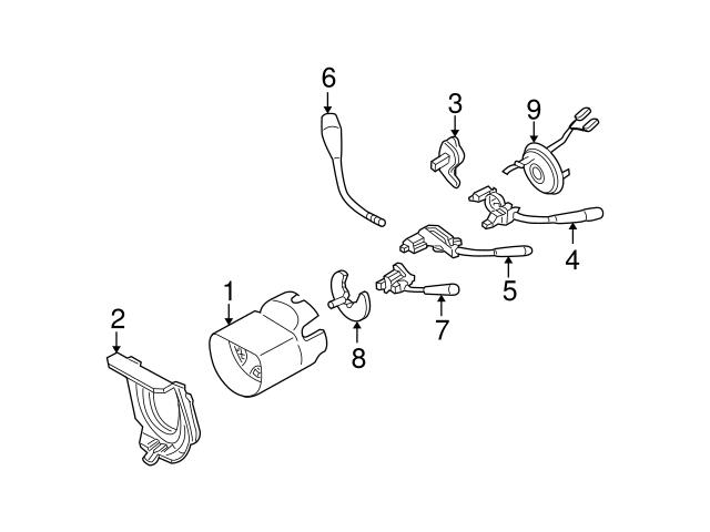Genuine Mercedes 1715400144 Combination Switch - Mercedes | A1715400144