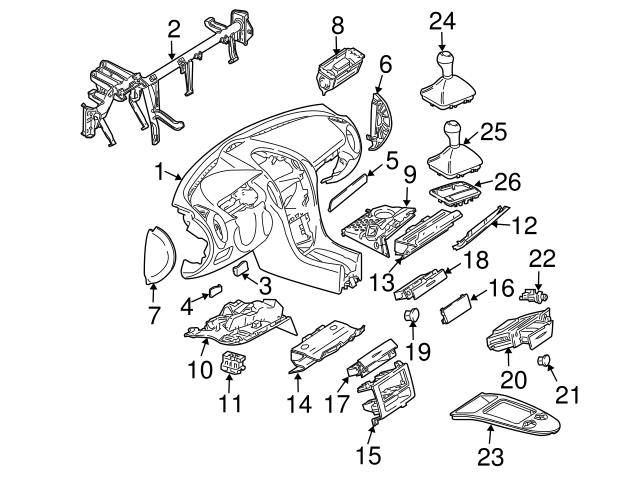 Genuine Mercedes 17168000529116 Instrument Panel Cover - Mercedes