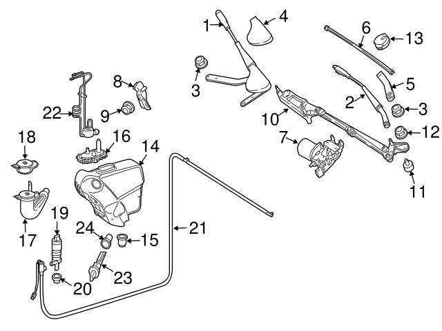 Genuine Mercedes 1718200844 Wiper Arm; Right - Mercedes | A1718200844