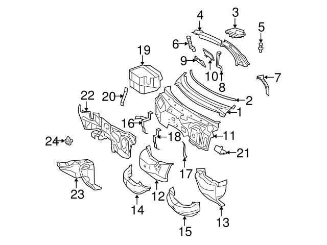 Genuine Mercedes 1718300044 Instrument Panel Air Duct - Mercedes
