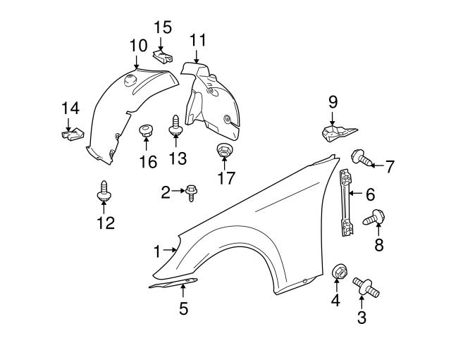 Genuine Mercedes 1718840292 Hood Seal; Rear Right - Mercedes