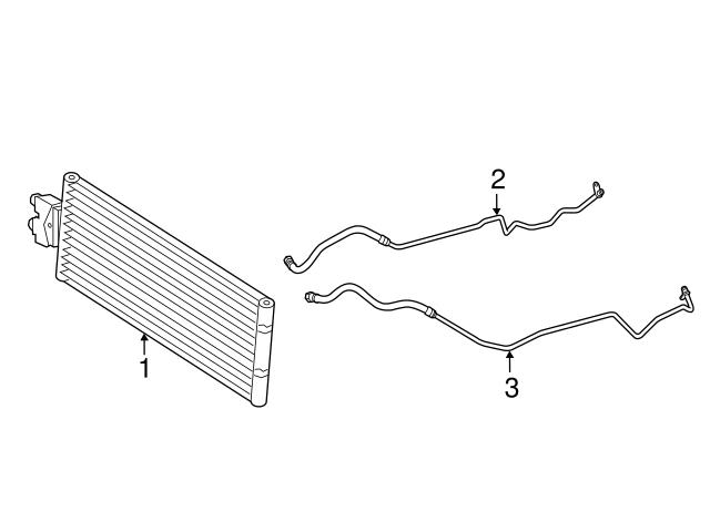Genuine Mercedes 1725000700 Auto Trans Oil Cooler - Mercedes