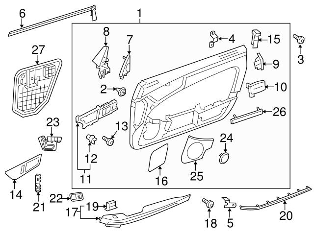 Genuine Mercedes 17272708889107 Seat Armrest Cover; Front Right ...