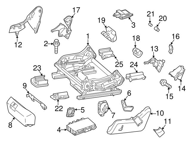 Genuine Mercedes 1729006903 Power Seat Control Module; Front Left ...