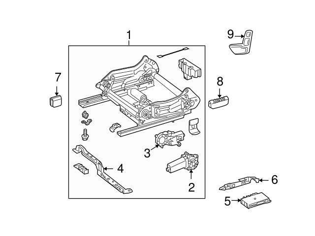 Genuine Mercedes 1729007003 Power Seat Control Module; Right, Right ...