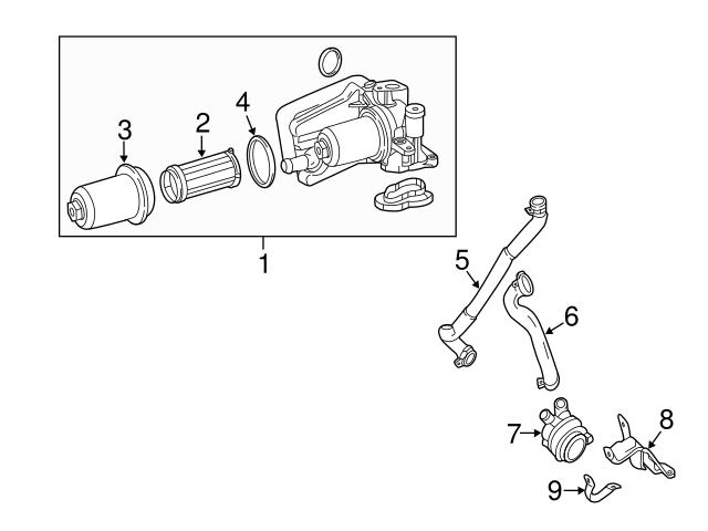 Genuine Mercedes 1765000186 Auxiliary Water Pump - Mercedes
