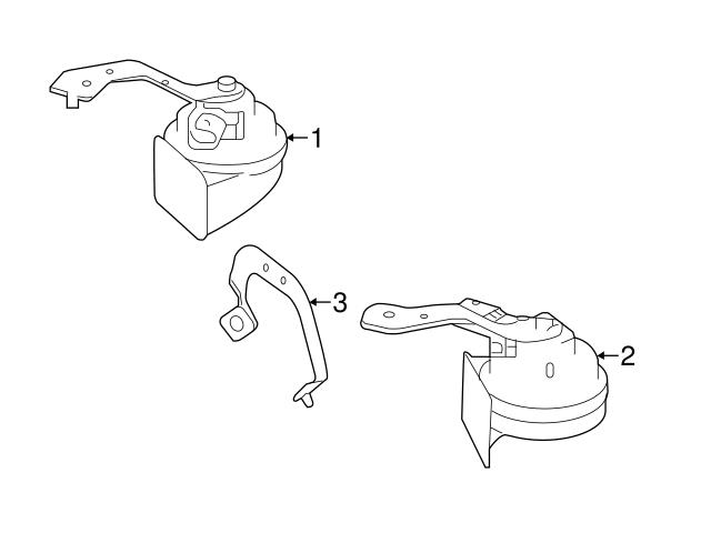 Genuine Mercedes 1765200441 Horn Bracket - Mercedes
