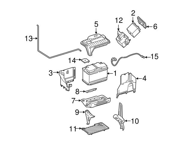 Genuine Mercedes 1765400009 Positive Battery Junction Block Cable ...