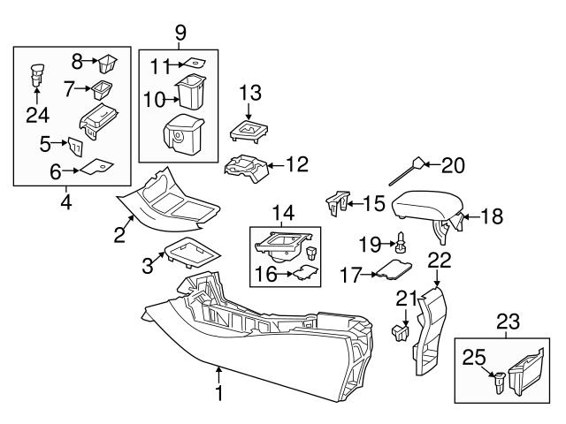 Genuine Mercedes 1766890500 Console Trim Panel - Mercedes
